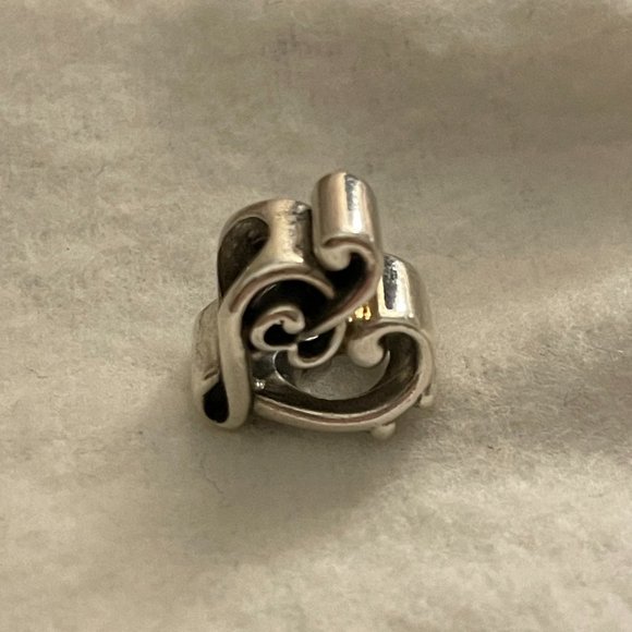 Pandora | Jewelry | Authentic Retired Pandora Jewelry Heart Treble Clef ...